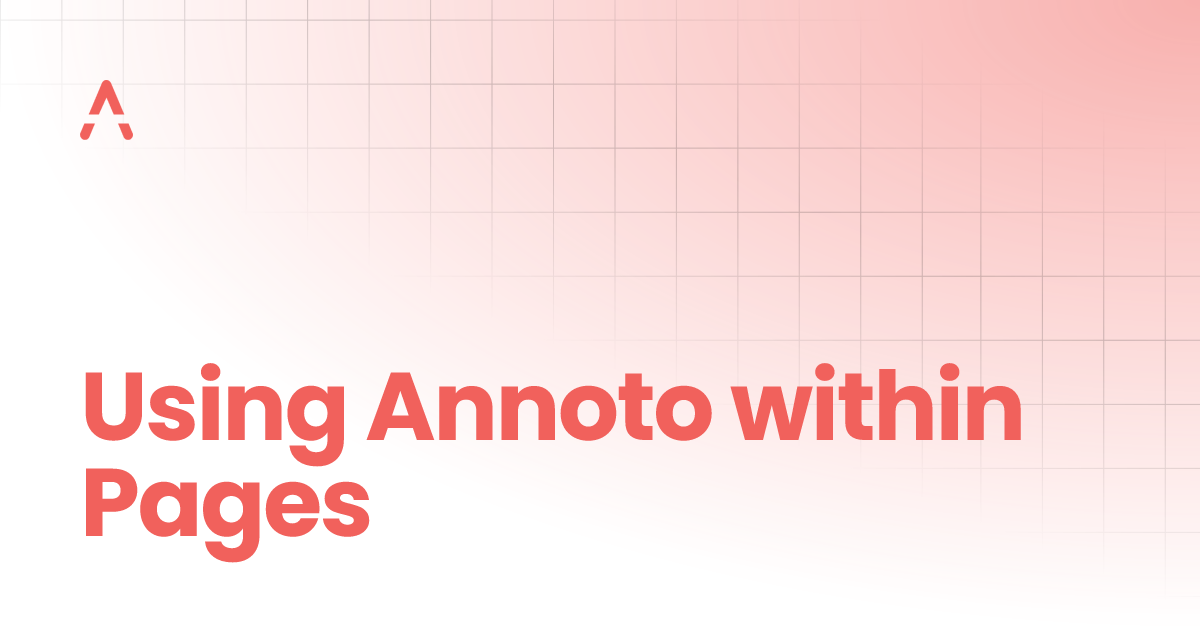 Using Annoto within Pages | Guides